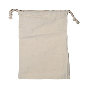 Household Plain Cotton Drawstring Storage Laundry Sack Stuff Beach Canvas Produce Bag for Travel Home Use (15 * 20cm),Cotton Storage Bags with Drawstrings, Cotton Storage Bags with Drawstrings, Ho