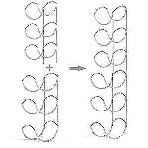 CANYAVE Towel Racks for Bathroom, Towel Rack Wall Mounted Bathroom Towel Holder, Towel Storage for Rolled Bath Shower Hand Towel, 3 Levels x 2pcs (Silver)