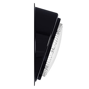 Leisure LED RV Trailer Camper 5th Wheel Black 8.5" Round Scare Porch 12V LED Light 600 LM with Angled Bezel (LED Light with Angle Bezel Black)