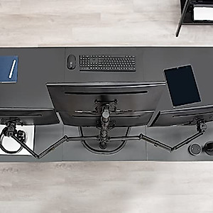 VIVO Quad LCD Monitor Desk Stand Mount, Free-Standing 3 Plus 1, Holds 4 Screens up to 24 inches, STAND-V004Z