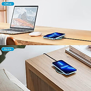 Wireless Charging Pad Station 15W Compatible iPhone Charger Wireless Samsung Phone Charger Galaxy S23 S22 S21 S20 Ultra S10 S9 S8 S7 S10e,Z Fold5/4,Z Flip4/5/3 Note 21 20 10 9 8 FE 7 6iPhone 14 13 12