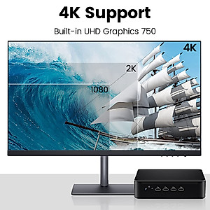 msecore Mini PC, Desktop Computer with 11th Gen Processor i9-11900 Max 5.20 GHz, 64GB DDR4| 1T M.2 NVME SSD, HDMI, COM RS232, 4K@60Hz, WiFi, Bluetooth, Windows 11 Pro