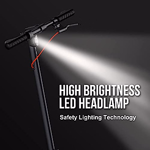 Electric Scooter 450W Powerful Motor,19mph Speed and 8.5” Honeycomb Solid Tires,Anti-Theft Lock,Wide Deck Portable & Folding e Scooter for Adults