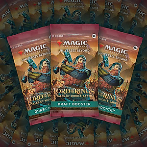 Magic: The Gathering The Lord of The Rings: Tales of Middle-Earth Draft Booster Box - 36 Packs + 1 Box Topper Card