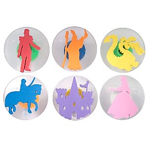 READY 2 LEARN Giant Stampers - Fantasy Characters - Set of 6 - Easy to Hold Foam Stamps for Kids - Arts and Crafts Stamps for Displays, Posters, Signs and DIY Projects