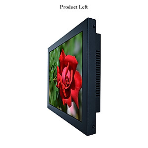 iChawk 12.1'' inch Monitor 800x600 4:3 AV BNC HDMI-in Built-in Speaker Remote Control LCD Screen for Industrial Equipment, PC Display with USB Interface Small Video Player Pluggable U-Disk W121MN-591