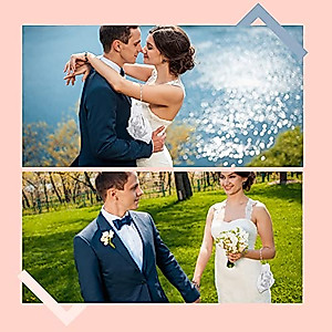 CRASPIRE Wedding Bride Handbag Rose Satin Bridal Wedding Money Bag White Rose Embroidery Silk Drawstring Bag with Pearl for Dollar Dance Bridal Purse Wedding Favor Party