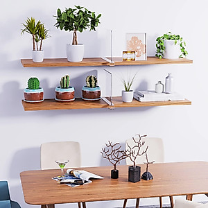 Hmdivor Acrylic Shelf Dividers for Closet Organization, Closet Shelf Dividers Closet Organizer for Wood Shelf and Cabinets Shelf in Bedroom, Kitchen and Office(6pcs)