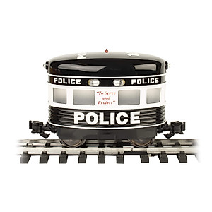 Bachmann Trains - EGGLINER Powered Track Vehicle - Police - Large G Scale (96286)
