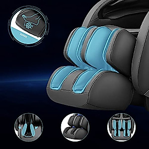 iRest SL Track A303 Massage Chair Recliner, Full Body Massage Chair with Zero Gravity, Airbags, Heating, and Foot Massage (Black)