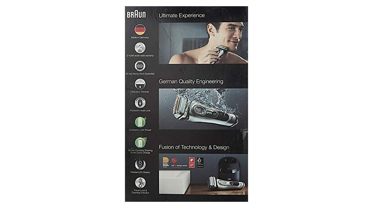 BRAUN Series 9 9295cc Wet & Dry Men's Electric Shaver | Powerful & Gentle