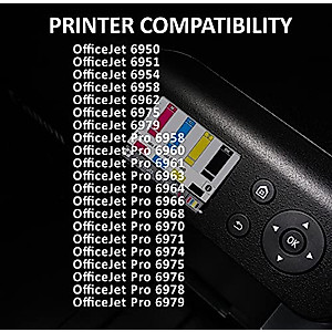 TOINKJET Compatible Replacement for HP 902XL 902 XL Ink Cartridge for Officejet 6978 6975 6968 6962 6958 6950 (Black, 2-Pack)