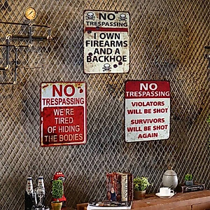 Metal Tin Sign State Prison Next Exit Do Not Pick Up Hitchhikers Home 12x18 in