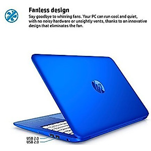 HP Stream 13.3" HD Display Laptop Computer, Intel Dual Core Celeron N3050 1.6Ghz CPU, 2GB Memory, 32GB Emmc, USB 3.0, HDMI, WIFI, Bluetooth, Card Reader, Windows 10 (Certified Refurbished)