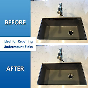 A-KARCK Undermount Sink Brackets for Narrow Cabinet, Sink Repair Kit with Black Coating Prevent Rust, 13 GA Steel Effectively Share Sink Weight(4 PCS)