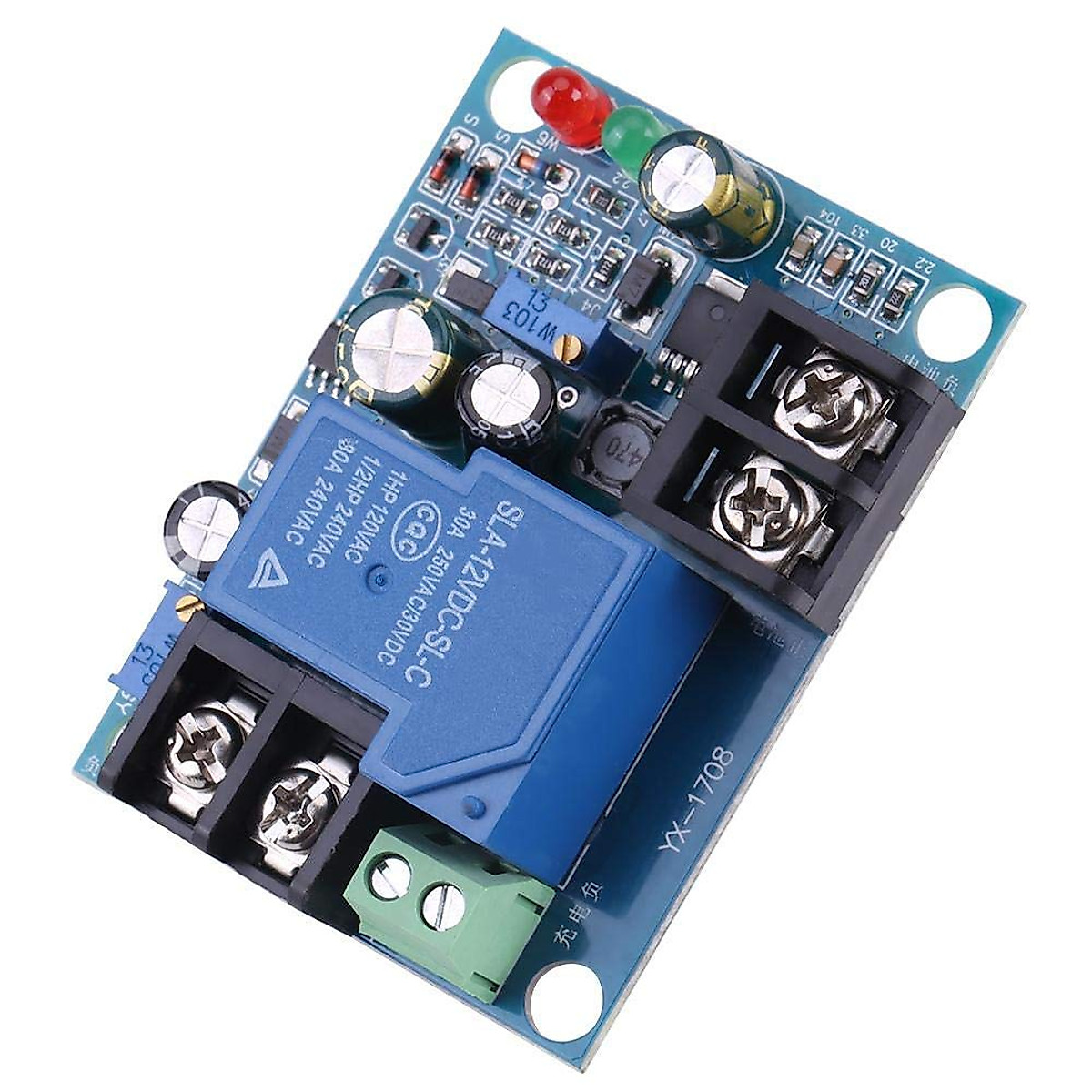 12V/24V/36V/48V Control Module, 30A Automatic Battery Charger Charging Controller Battery Charging Protection Module(12V)