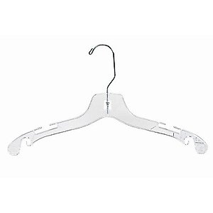 Only Hangers Children's Clear Plastic Dress Hanger - 14" (100)