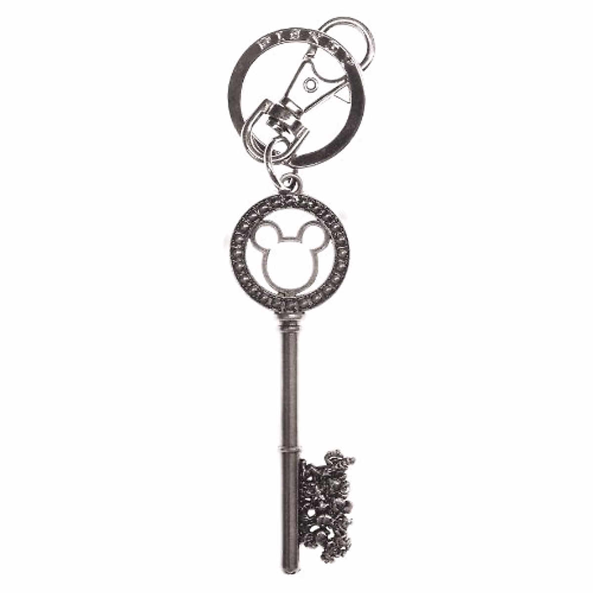 Disney Silver Master Key with Gem Beads Pewter Key Ring