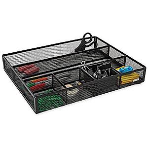 Rolodex Mesh Collection Drawer Organizer, Black (22131)