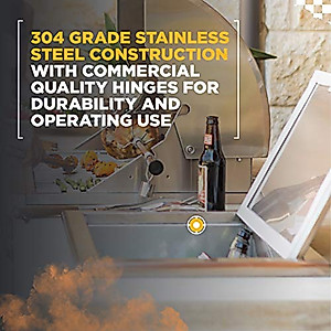 Coyote Drop-In Cooler, 25 x 20 Inch, 2.1 Cubic Foot Capacity, Stainless Steel - CDIC