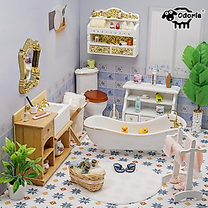 Odoria 1/12 Miniature Baby Bottles Bibs Dollhouse Nursery Accessories