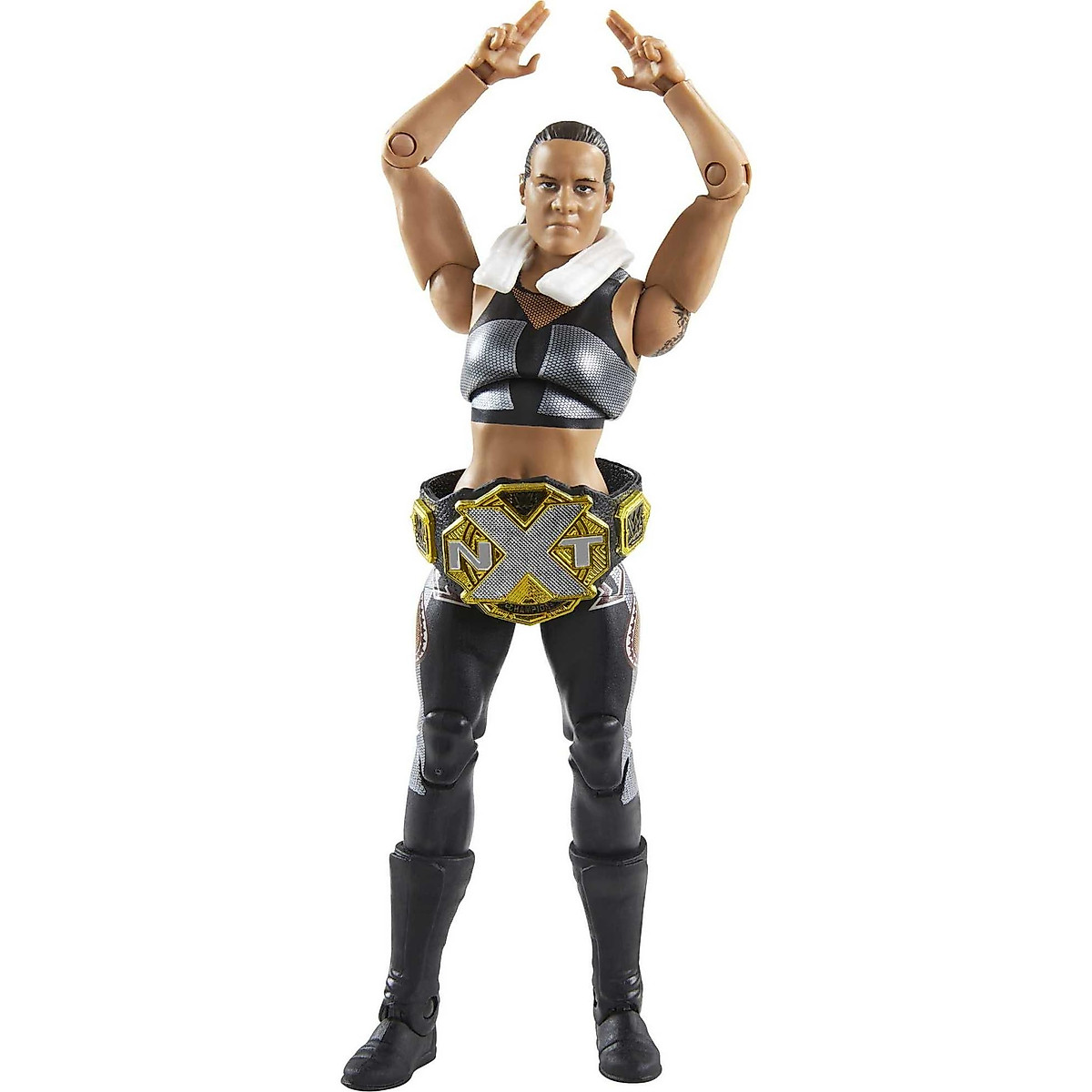 Mattel WWE Shayna Baszler Fan TakeOver 6-in Elite Action Figure with Fan-voted Gear & Accessories, 6-in Posable Collectible Gift for WWE Fans Ages 8 Years Old & Up