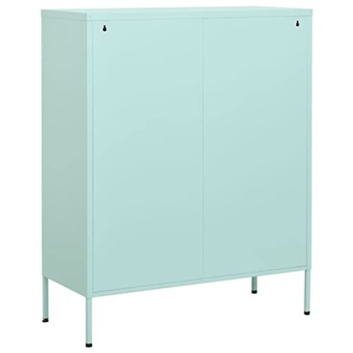 QZZCED Storage Cabinet with Doors, Console Table Sideboard Buffet Cabinet with Storage, for Living Room, Dining Room, Entryway, Kitchen,Mint 31.5"x13.8"x40" Steel
