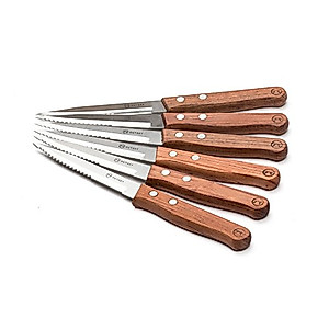 Outset QB90 Cutting, Set of 6, Rosewood Steak Knives Set of 6