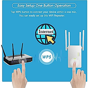 2023 WiFi Extender, WiFi Extenders Signal Booster for Home Covers Up to 8000 Sq. Ft and 40 Devices, Dual Band 2.4G/5G 1200Mbps Wireless Internet Repeater and Signal Amplifier Easy Setup