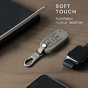 kwmobile Key Cover Compatible with VW Skoda Seat - Navigational Compass