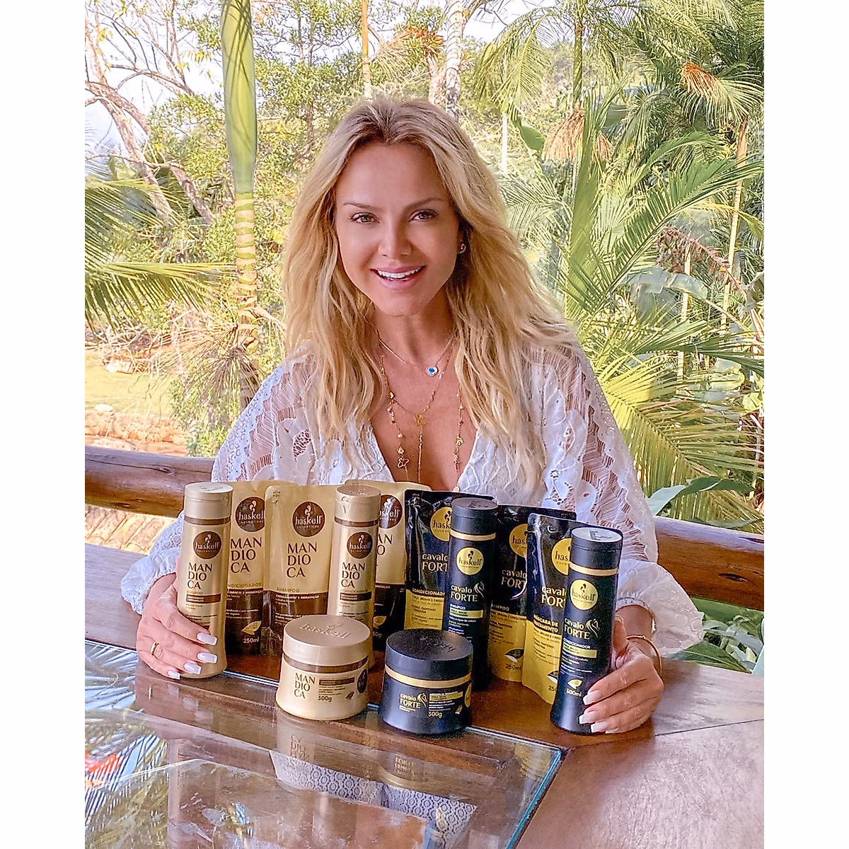 Haskell - Linha Cavalo Forte - Shampoo Forca e Brilho 300 Ml - (Strong Horse Collection - Strength and Shine Shampoo 10.14 Fl Oz)