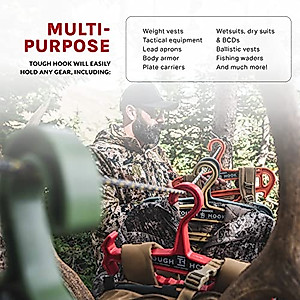 Original Tough Hook Hanger Max Pack Set of 4 | 2 Black and 2 Midnight Black |USA Made | Multi Pack