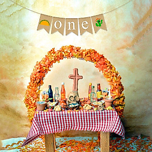 ONE High Chair Banner Mexican Jute Burlap Cinco De Mayo Taco Cactus Baby 1st Birthday party Fiesta Decoration