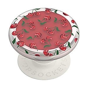 PopSockets Lip Balm Phone Grip with Expanding Kickstand, PopLips, PopSockets for Phone - Cherry Cherry
