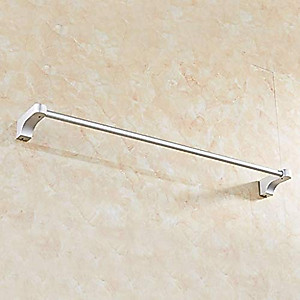 OMOONS Bathroom Shelves Single Bar Towel Rack Aluminum Kitchen Bathroom Rack Wall-Mounted Hanger Screw