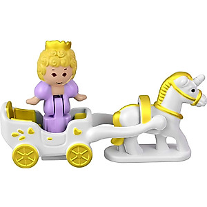Polly Pocket Collector Compact with 2 Micro Dolls, 2 Animal Figures & Carriage Accessory, Heritage Keepsake Collection Starlight Castle, Collectible Toy