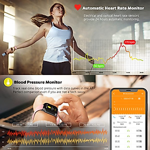 DoSmarter Fitness Watch, 1.3” Touch Screen Smartwatch, Waterproof Fitness Tracker with 10 Sport Modes, Step Calories Counter, and Sleep Tracking for Women Men