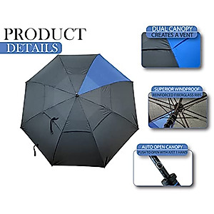JEF World of Golf 572BB 72" All Sport Protection Umbrella