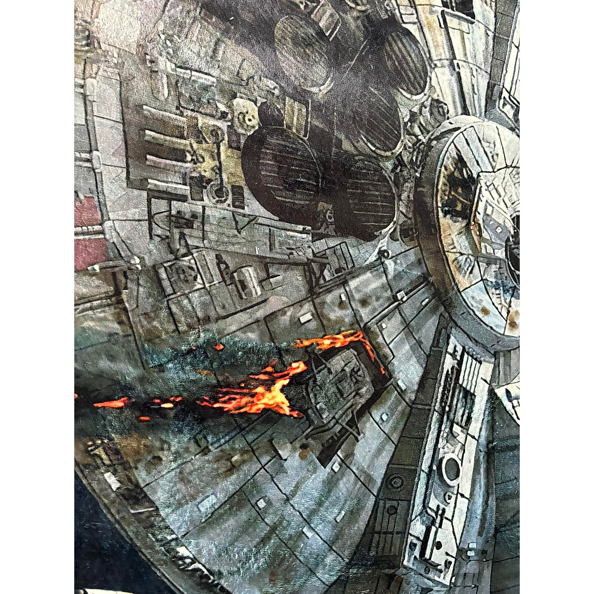 Millenium Falcon Rug, Starwars Rug, Boy Room Rug, Fantastic Rug, Home Decor Rug, Area Rug, Soft Rug cv465.1 (23”x31”)=60x80cm=1.9 ft x2.6 ft