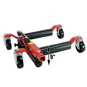 (4) Dragway Tools 12" Hydraulic Wheel Dolly Vehicle Positioning Jack Lift Hoist