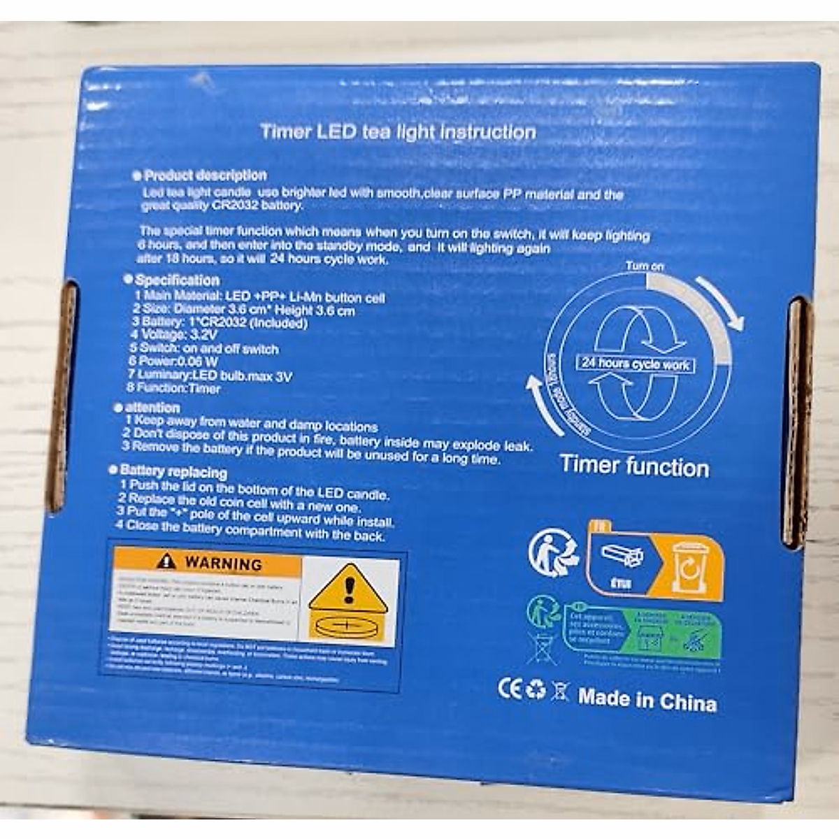 AGPtEK No flicker Flameless LED Tealights Candles Battery-Operated Long Lasting Tealights for Wedding Holiday Party Home Decoration 24pcs (Warm White)