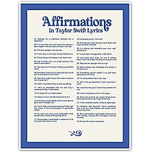 AHWOO The Girl Taylors midnights album lyrics posters for walls Canvas Print decor birthday decorations Living Room Bedroom Decor music poster for room aesthetic Poster Gift.