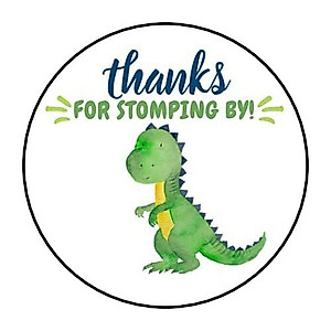 30 pcs Thank You Dinosaur Party Round​​​ Stickers Envelope Seals Labels Round Tags, Stamps Sticker for Gift Cards, Envelopes, Boxes for Holiday, Birthday, Christmas