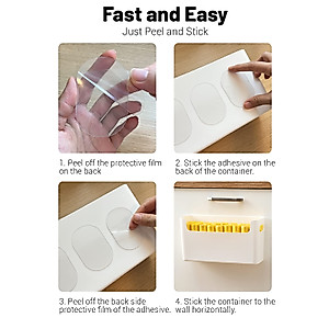 FavoThings 2 Pack Cabinet Door Organizer Adhesive Mount Kitchen Wrap Organizer Container Plastic Storage Shelf Versatile for Kitchen, Bathroom, Office, Bedroom, Garage, Craft Room, White