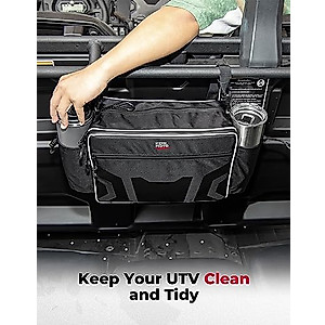 KEMIMOTO UTV Storage Bag Compatible with Pioneer 1000-6 RZR XP 1000 4 Can-Am Defender MAX Water-resistant Backseat Storage Bag 1680D Oxford cloth Backseat Organizers