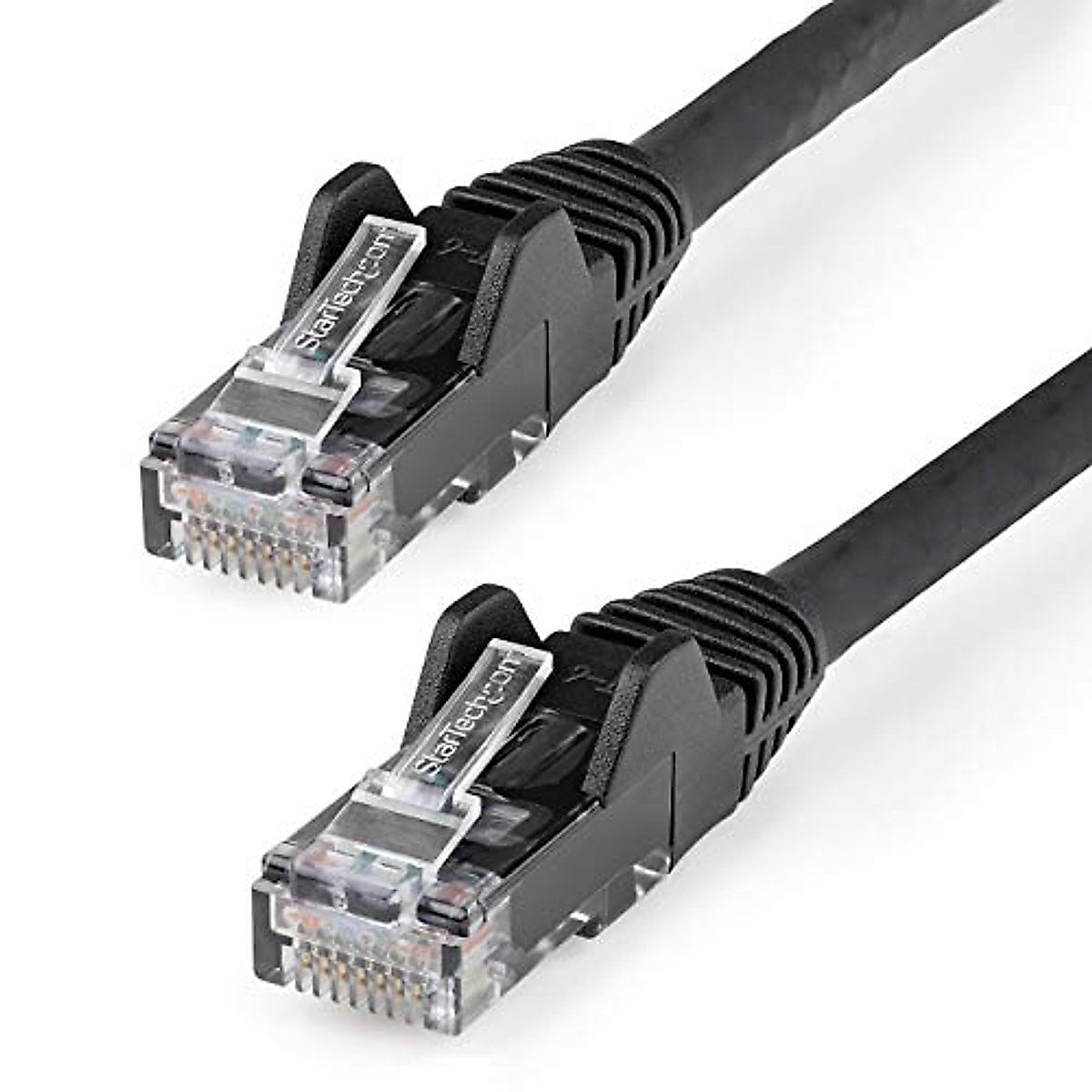 StarTech.com 4ft CAT6 Ethernet Cable - Black CAT 6 Gigabit Ethernet Wire -650MHz 100W PoE RJ45 UTP Network/Patch Cord Snagless w/Strain Relief Fluke Tested/Wiring is UL Certified/TIA (N6PATCH4BK)