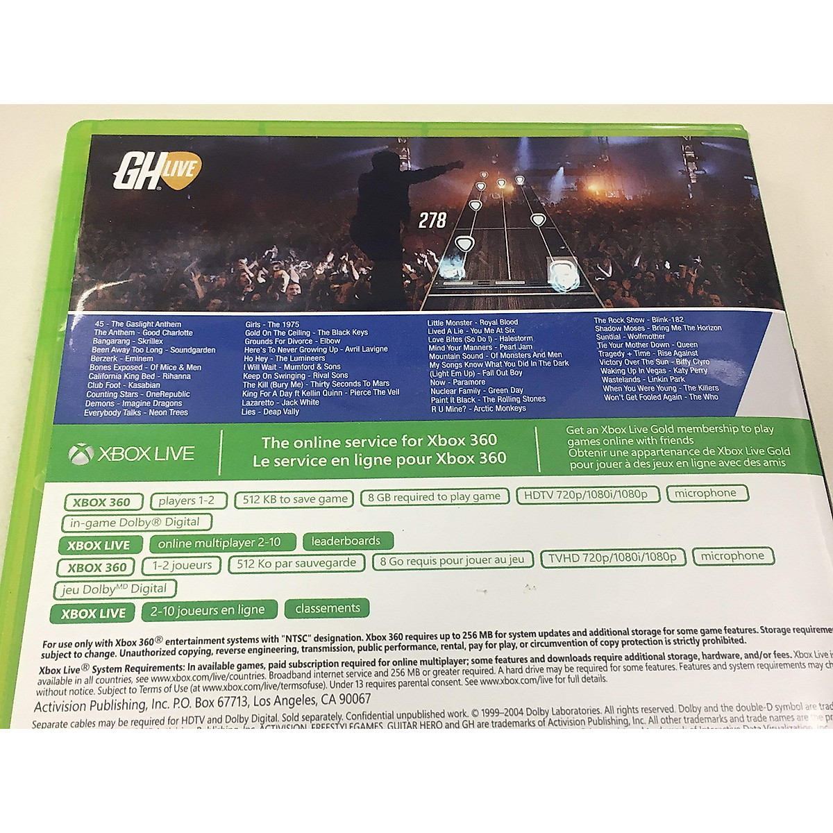 Guitar Hero: Live for Xbox 360 (Game ONLY) (Renewed)