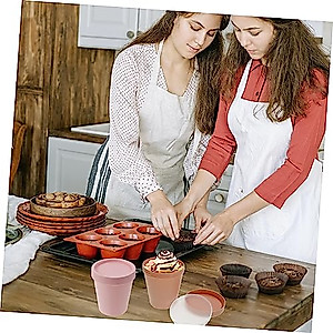 UPKOCH 5pcs Ice Cream Container Parfait Containers Plastic Storage Tubs Round Container with Lid Ice Cream Container with Lid Freezer Storage Tub Ice Cream Pails Freezer Containers Pp