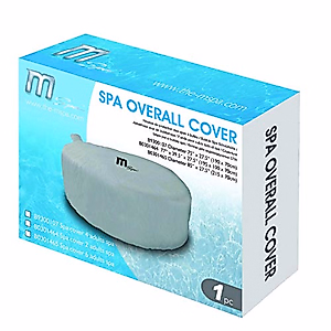 MSPAUK B0302925 Mspa 6 Person Hot Tub Cover Cap Waterproof UV & Weather Resistant Overall Outdoor Garden Protection of Bubble Spa, Grey