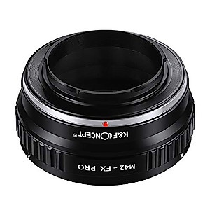 K&F Concept Lens Mount Adapter with Light-reducing Paint for M42 Lens to Fuji Fujifilm FX XPro1 X-Pro1 Camera Body